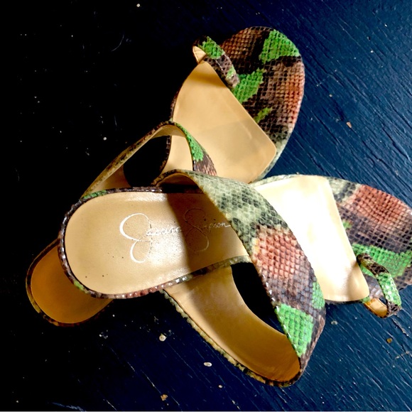 Jessica Simpson | Shoes | Snakeskin Print Jessica Simpson Sandal | Poshmark